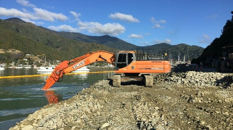 Waikawa Marina Extension Reclamation Works - Simcox Construction
